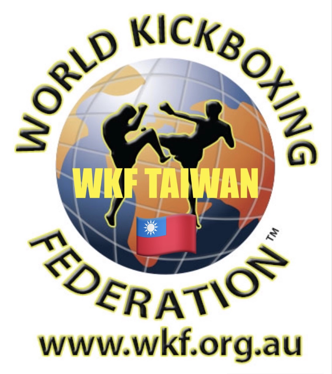 WKF Taiwan Logo White – World Kickboxing Federation Limited