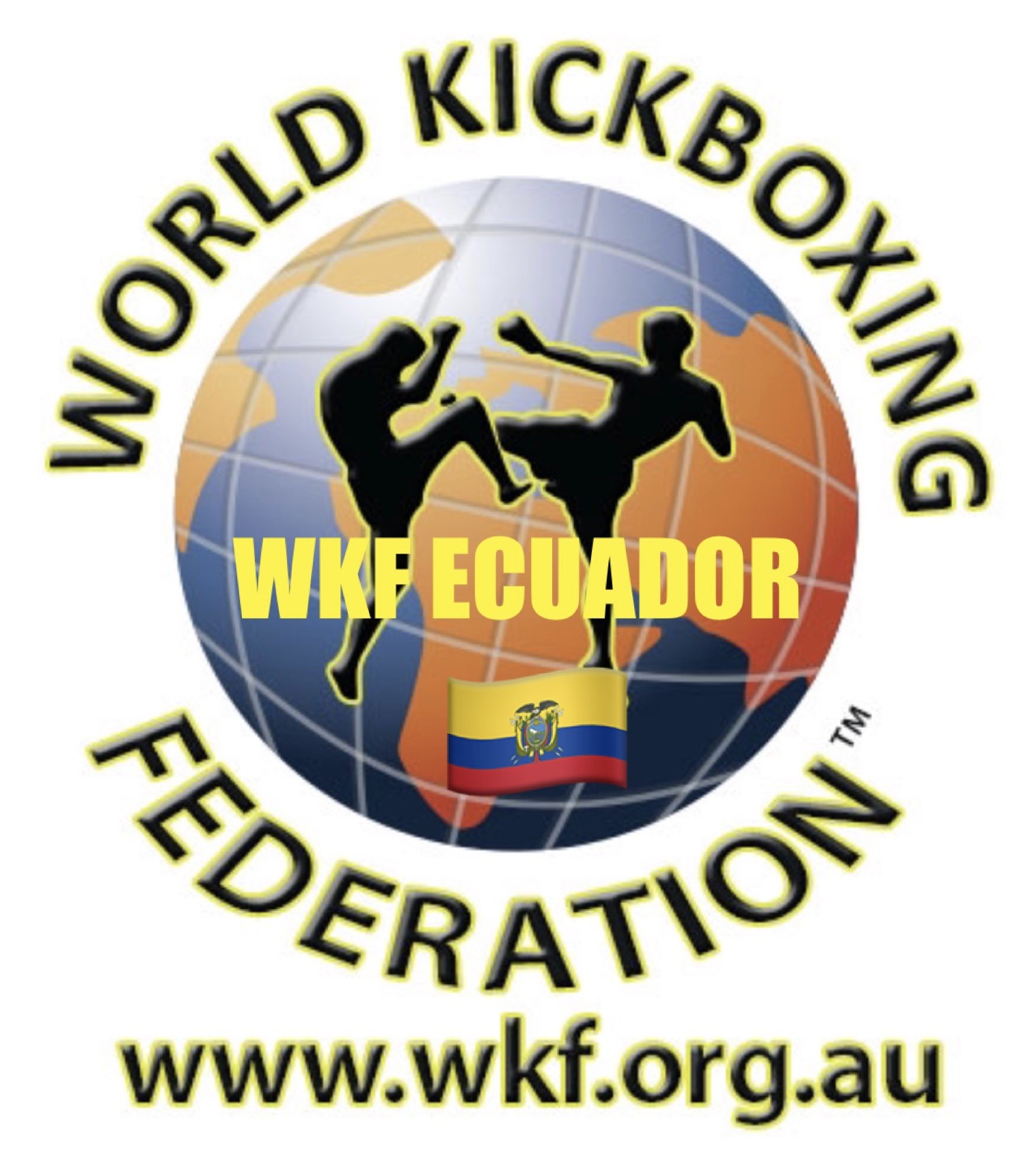 WKF Ecuador Logo White Logo – World Kickboxing Federation Limited